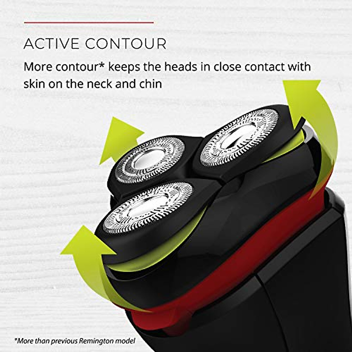 Remington, R4000 Series Electric Rotary Shaver Fully Washable BlackRed PR13401, Black, 1 Count