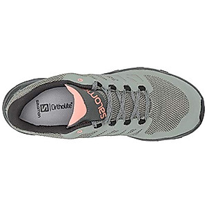 Salomon Outline Gore-TEX Hiking Shoes for Women, Shadow/Urban Chic/Coral Almond, 8