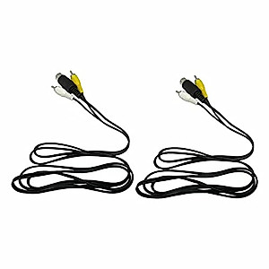 GRABOTE 2pcs 6FT RCA TV AV Audio Video Cord Cable for Sega Genesis 1 & Sega Master System