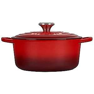 Le Creuset Enameled Cast Iron Signature Round Dutch Oven, 4.5 qt., Cerise