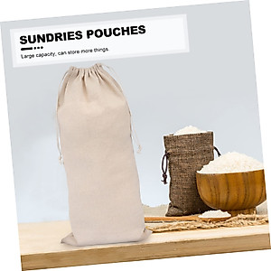 Anneome 3 Pcs Bread Bag Linen Loaf Bags Muslin Storage Bread Pouch Bag for Bread Tortoise Ornament Canvas Storage Bag Bread Loaf Bags Cookie Bag Drawstring Cotton Storage Bags