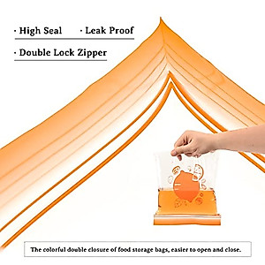 BRATA 15 PACK Reusable Storage Bags for food,BPA FREE Reusable Ziplock Bags Freezer Bags,Gallon Ziplock Bags for Liquid food Sandwich Meat Fruit Veggies Snack,Thaw in Microwave