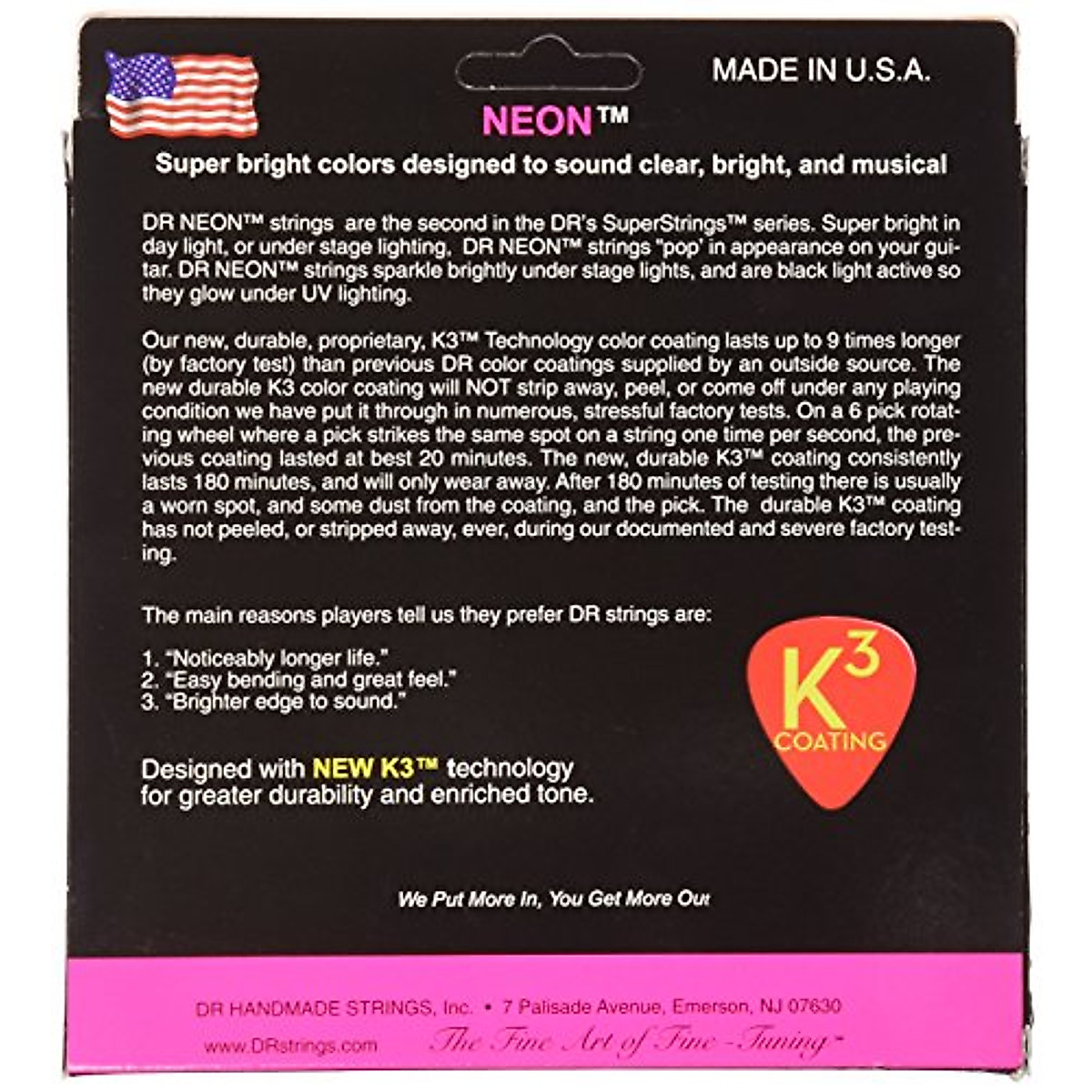 DR Strings HI-DEF NEON Bass Guitar Strings (NPB-45)