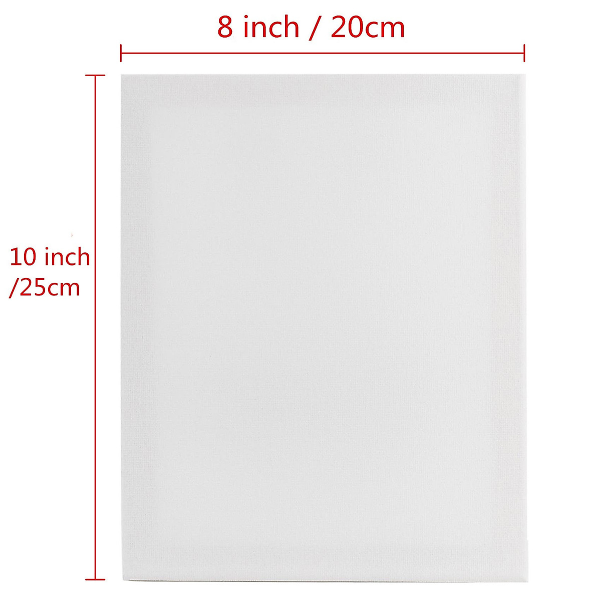 MEECI 3 Pack Canvases for Painting with 8x10, Stretched Blank Canvas Framed White Canvas Boards Painting Supplies Art Board Paint Canvas Panels DIY Gift for Kids Adults Artist Hobby Painters