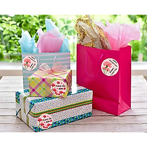2 Inch Happy Mothers Day Stickers Mother’s Day Labels Floral Mother's Day Gift Tag for Card,Presents Package Bag 500 Pcs/Roll