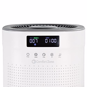 Comfort Zone Clean Air Purifier - WiFi & True HEPA Filter