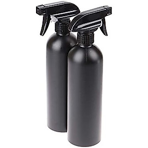 PEPAXON Plastic Spray Bottle for Hair Plant Mister Spray Bottle Cleaning Spray Bottle 500ml Black Pack of 2 17OZ (2)