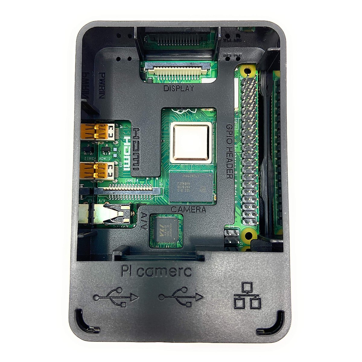 iPhoenix Raspberry Pi 4 B (Model B) Case (Black)