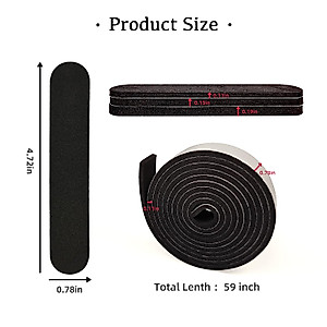 Liubeili 31pieces Hat Size Reducer, Hat Size Tape, Hat Reducer Inserts Tape Self Adhesive Foam Hats Reducing Tape Roll for Hat Cap, Black and White