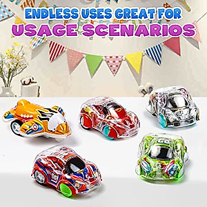 Buauty 50 Pcs Toy Cars Mini Pull Back Cars, Party Favors for Kids, Small Racing Car Carnival Prizes Classroom Rewards, Pinata Stocking Goodie Bag Stuffers Birthday Toys for Girls Boys Toddler