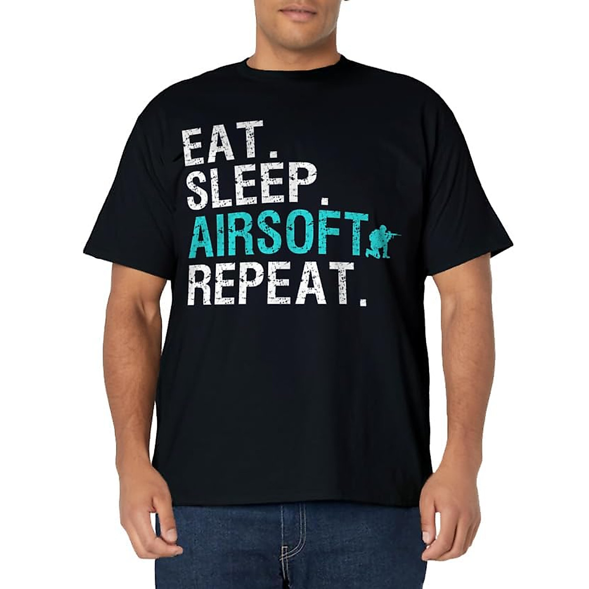 Cool Airsoft Art For Men Women Team Sport Airsoft Gun Match T-Shirt