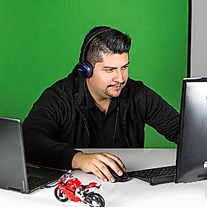 Fovitec 2-Light High-Power Fluorescent Studio Lighting Kit, 20"x20" Quick Setup Softboxes, 105W Bulbs & Light Stands for Portraits, Product Photos, Vlogging, Video Conferencing, & Live Streaming