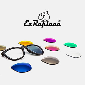 EZReplace Lenses Replacement for Oakley Scalpel OO9095 Sunglasses (Non-Polarized Lenses) - Fits Oakley Scalpel Frame (Carbon Black)