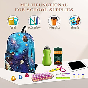 Roftidzo Large Capacity Solar System Backpack Bookbag for Boys Girls Teens, Lightweight Laptop Backpack Travel Rucksack Casual Daypack