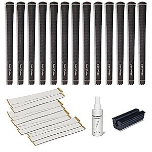 Golf Pride Tour Velvet Junior - 13 pc Golf Grip Kit (with Tape, Solvent, Vise clamp)