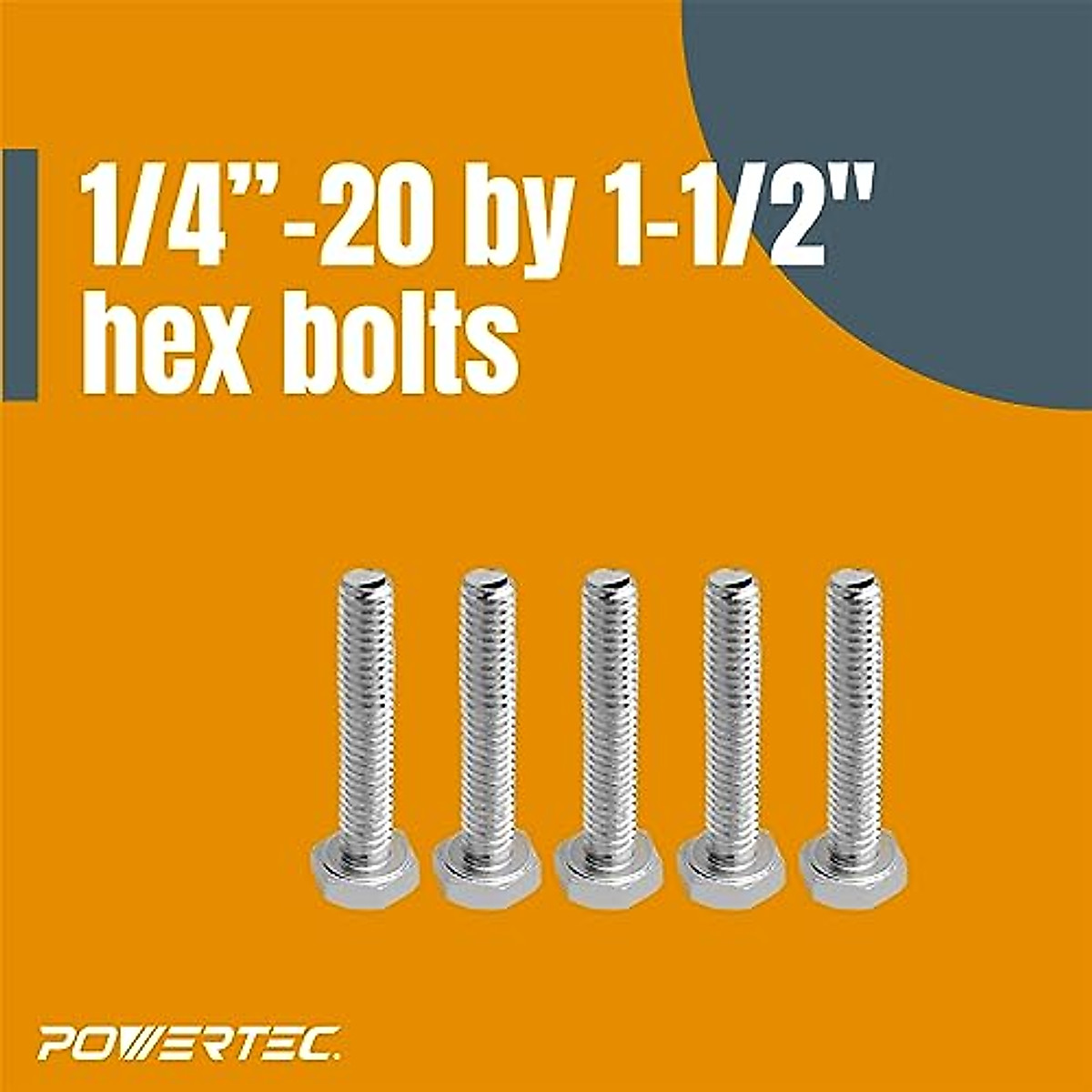 POWERTEC 71888 T-Track Knobs Kit and 3" Fence Flip Stop, with 1/4"-20 x 1-1/2" Hex Bolts & 1/4" Washers, T Track Kit, T Track Accessories for Woodworking Jigs and Fixtures