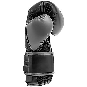 Everlast P00002306 Powerlock 2R Training Glove Charcoal 14OZ