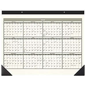 AT-A-GLANCE 2023 RY Recycled Monthly Desk Pad, Large, 22" x 17"