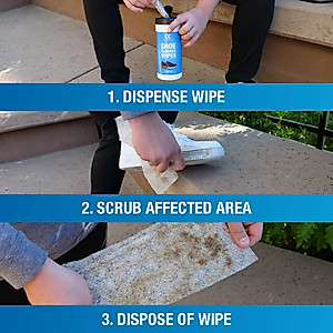 CleanKicks Shoe Cleaner Shoe Wipes for White Sneakers, Suede, Canvas, Leather, Removes Scuffs, Dirt & Stains,Multipurpose Travel Size Cleaning Wipes for Athletic Shoes, Boots & More - 30 Count