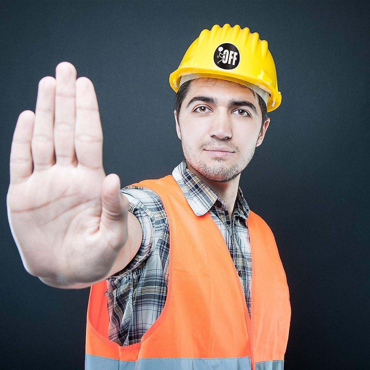 100 Pieces Hard Hat Stickers Funny Stickers for Tool Box Helmet Welding Construction Union Worker Lineman Oilfield Electrician, Make People Laugh at Work (Basic Style)