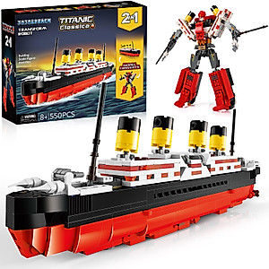 JOJO&Peach Train Sets for Boys 6-10, Creator 3 in 1 Toys Building Kit, Stem Projects for Kids, Gifts for Boys and Girls Ages 6 7 8 9 10 Years Old (305 Pieces)
