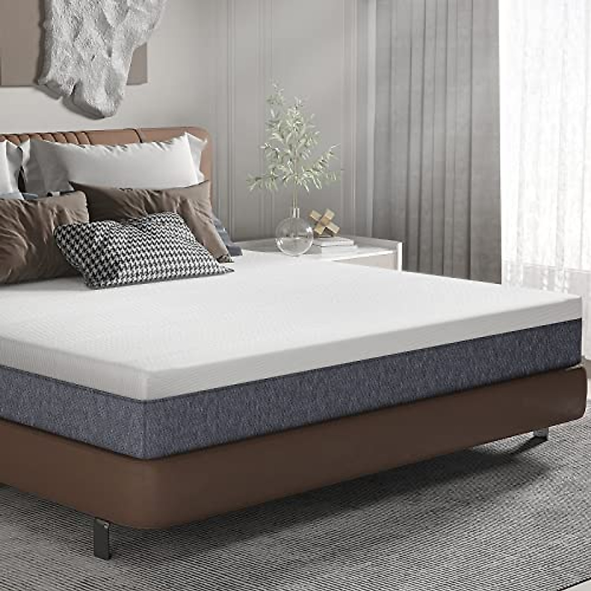 JOYRIDE SLEEP Hybrid Mattress,Pocket Springs,Memory Foam,Infused Cooling Gel,Motion Isolation,Anti-Slip Bottom,Full Mattress in a Box (10 Inch,Full Size)