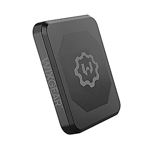 WixGear Rectangle Flat Stick On Dashboard Magnetic Car Mount Holder for Cell Phones and Mini Tablets with Fast Swift-Snap Technology - Extra Slim