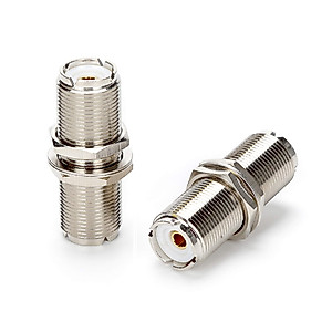 TLS.eagle SO-239/PL259 UHF Bulkhead Connector UHF Female to Female RF Coaxial Adapter Pack of 5