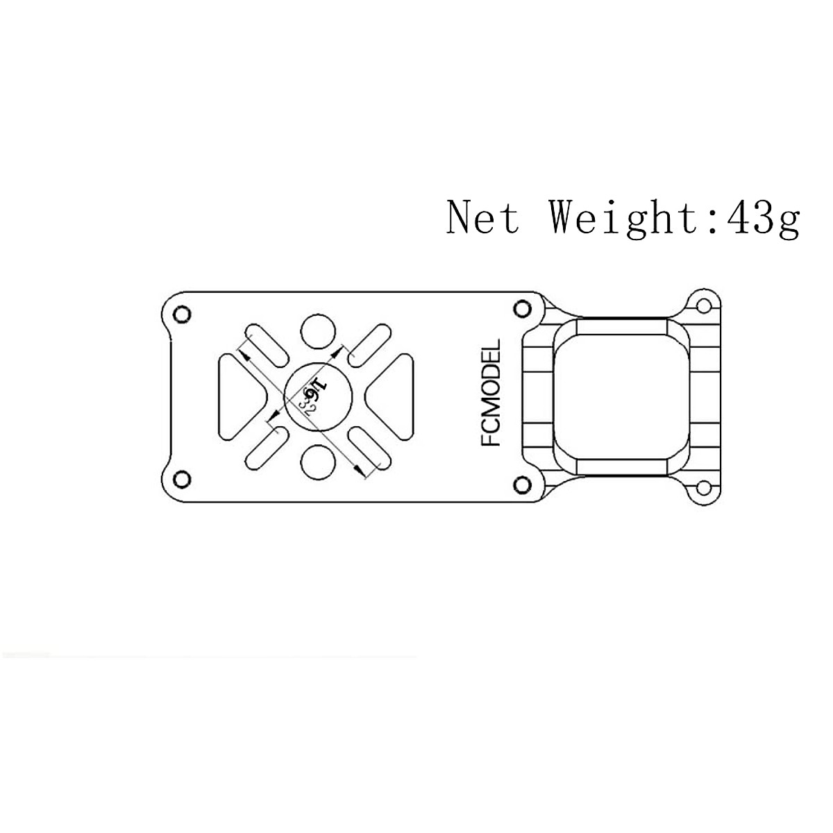 Quadcopter Hexacopter Octcopter Drone Frame Part Repair Accessories for 25mm Carbon Fiber Tube Arm Metal Motor Mount (Black 25mm/pcs)