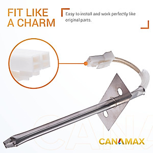 Canamax W10131825 Oven Temperature Sensor - Compatible with Whirlpool Maytag KitchenAid - Replaces WPW10131825 4455636 WPW10131825VP PS11748765