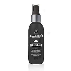 Waxxxie Mr Cool Splash - Ingrown Hair, Razor Bumps & Razor Burns Vegan Friendly Treatment for post Waxing & Shaving 4.2 fl oz
