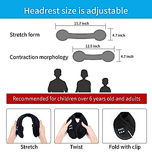 ERNSITNG Wireless Earmuffs, Headphones Warmer Ear Muffs,Wireless Headphones Earmuffs Built-in HD Speakers And Microphone Foldable Suitable For Men, Women Outdoor Sports And Travel