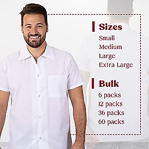 Elite Kitchens Apparel Professional Chef Shirts White Bulk Packs (1, Medium)