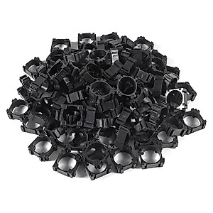 ACEIRMC 100Pcs 18650 Lithium Battery Holder, Plastic Battery Pack Bracket Cylindrical Cell Battery Stand Cell Spacer for DIY Fixed Battery