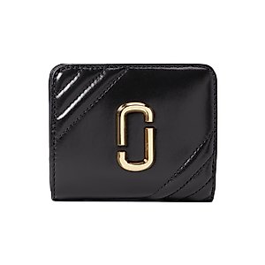 Marc Jacobs The Glam Shot Mini Compact Wallet Black One Size
