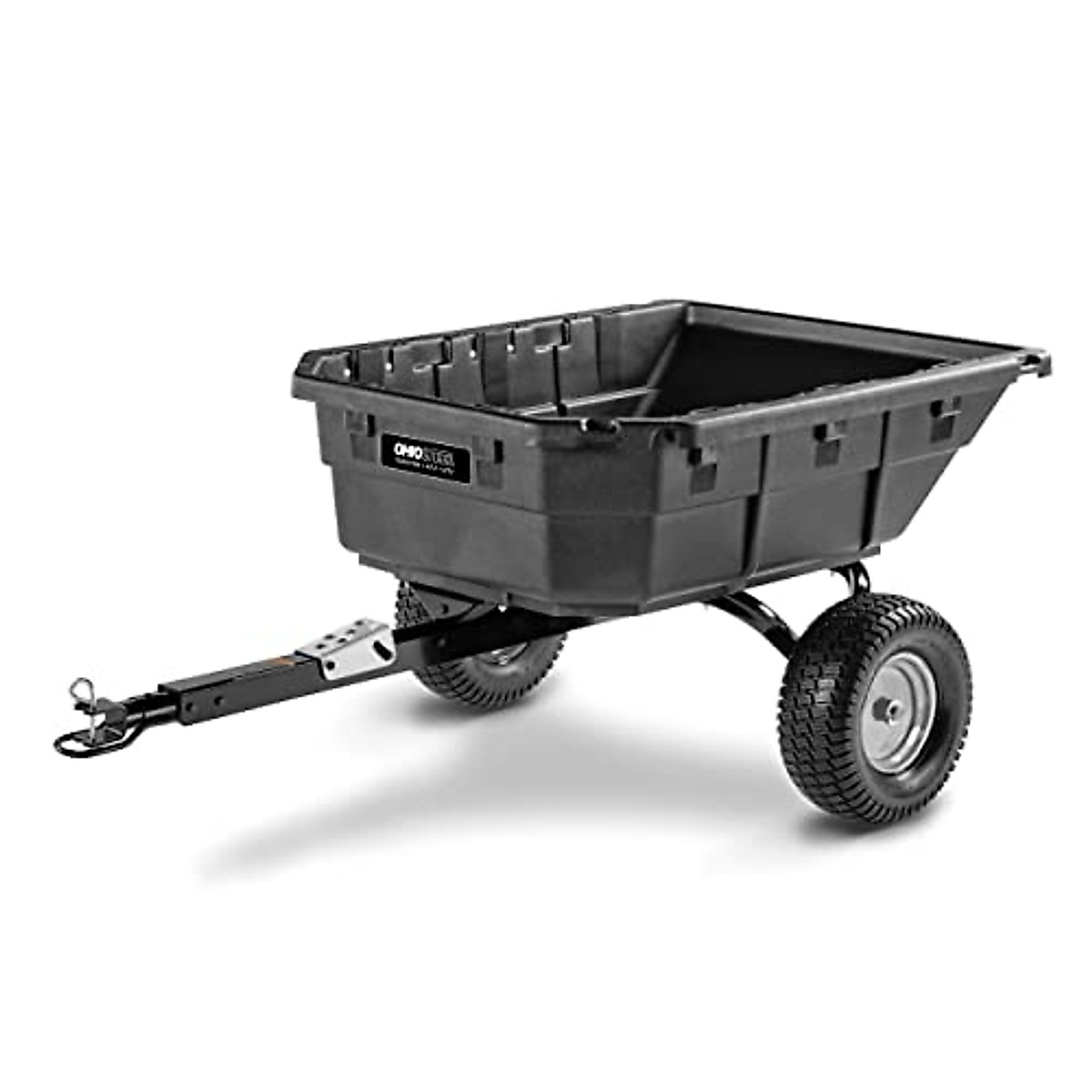 Ohio Steel 4048P-HYB Dump Cart, 15 Cubic feet, Hybrid Hitch - with Pin to Lock