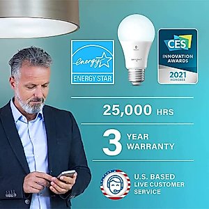 Sengled Alexa Light Bulb, Bluetooth Mesh Smart Light Bulbs That Work with Alexa Only, Standard A19 E26 Dimmable LED Bulb Daylight 5000K, 60W Equivalent 800LM, High CRI>90, CEC Title 20, 12 Pack