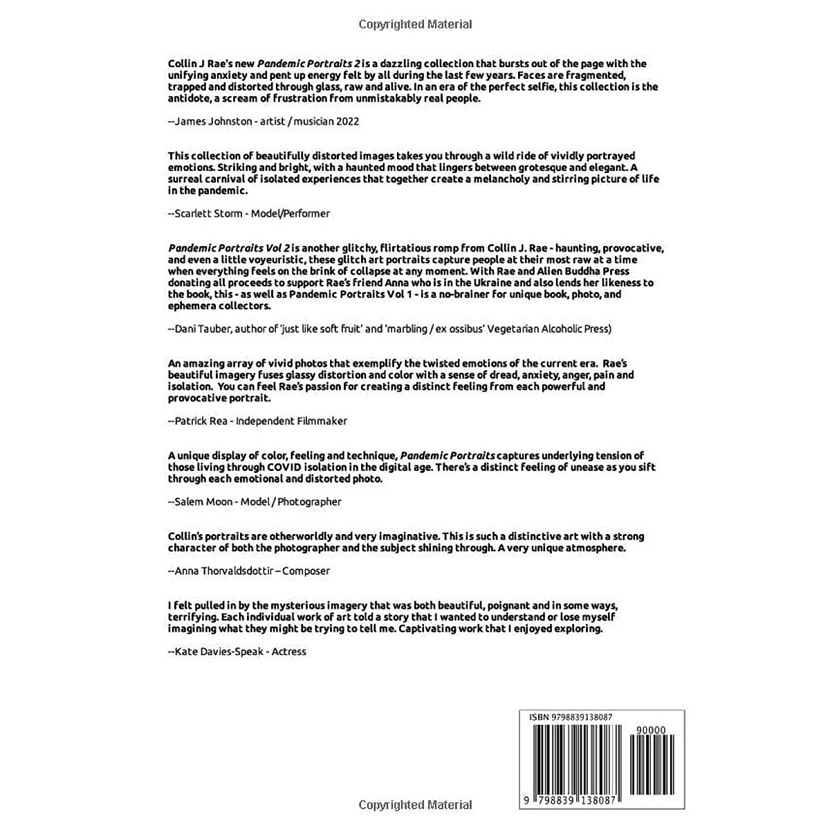 Pandemic Portraits: volume 2