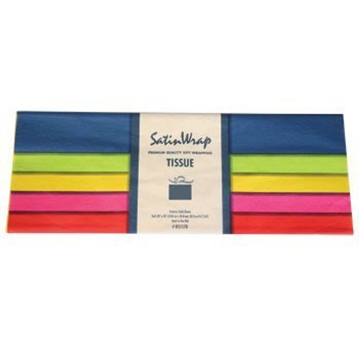 Gift Wrap Bag Tissue Paper Multi Color 24 Sheets 20 x 20 Inch Made in USA