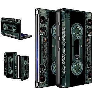 for Microsoft Surface Duo Case 8.1"(Not Fit Duo2) with Retro Classical Cassette Theme Design, RYUITHDJP for Microsoft Surface Duo Phone Case Stylish Shockproof Cover