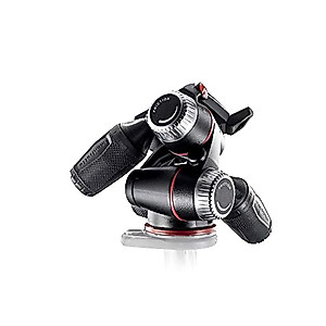 Manfrotto X-PRO 3-Way Tripod Head, for Camera Tripods, Fluid Ball Head, Camera Stabilizer, Photography Accessories for Content Creation, Professional Photography