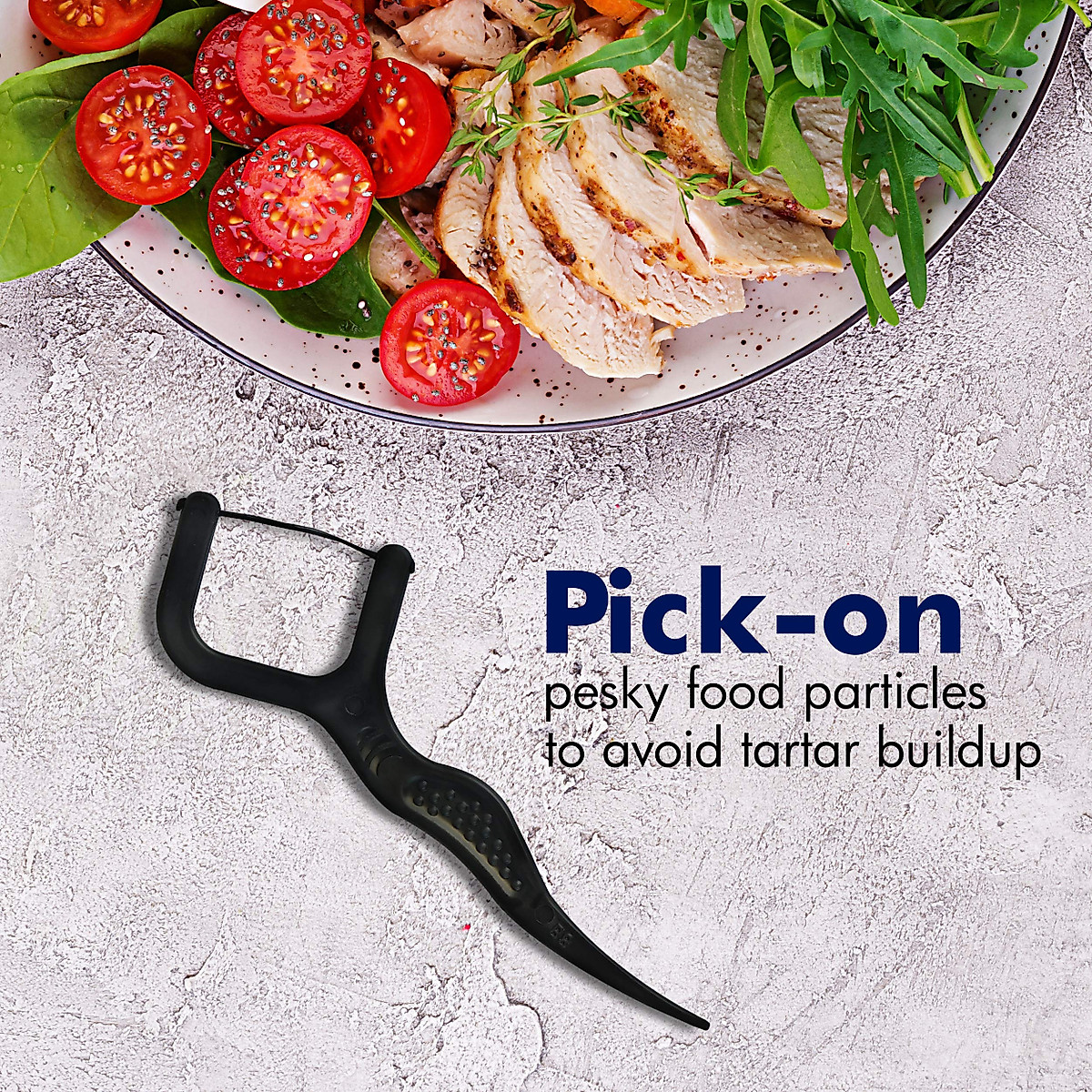 Dental Guru Charcoal Dental Floss Picks - Refreshing Peppermint Flavor - Biodegradable Handles for Sustainable Oral Care - Removes Plaque, Tartar & Prevents Bad Breath - Pack of 12 (75 Count/Pack)