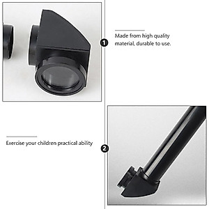 2pcs Periscope- Rotatable Easy Outdoor Optical Mirror for Adjustable Periscope, Hide Toy Periscope Tools Experimental School Teaching Experiment Practical Down Physical