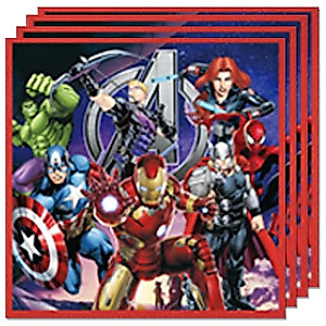 SUTRADHAR 41pcs Superhero Party Supplies,1Tablecover, 20Napkins,20Plates, Superhero Birthday Party Decorations,41Pcs/Set