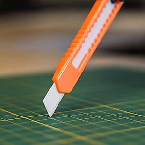 ToolTreaux 10-Pack Snap-off 9mm Utility Knife Ceramic Razor Blades, Ultra Sharp Craft Supplies