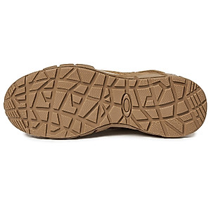 Oakley Men's Coyote Leather Light Assault Boot 2 with Nylon Laces Lock System and Breathable Synthetic Material Sized 6