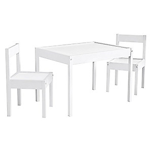 Baby Relax Hunter 3 Piece Kiddy Table and Chair Set, White