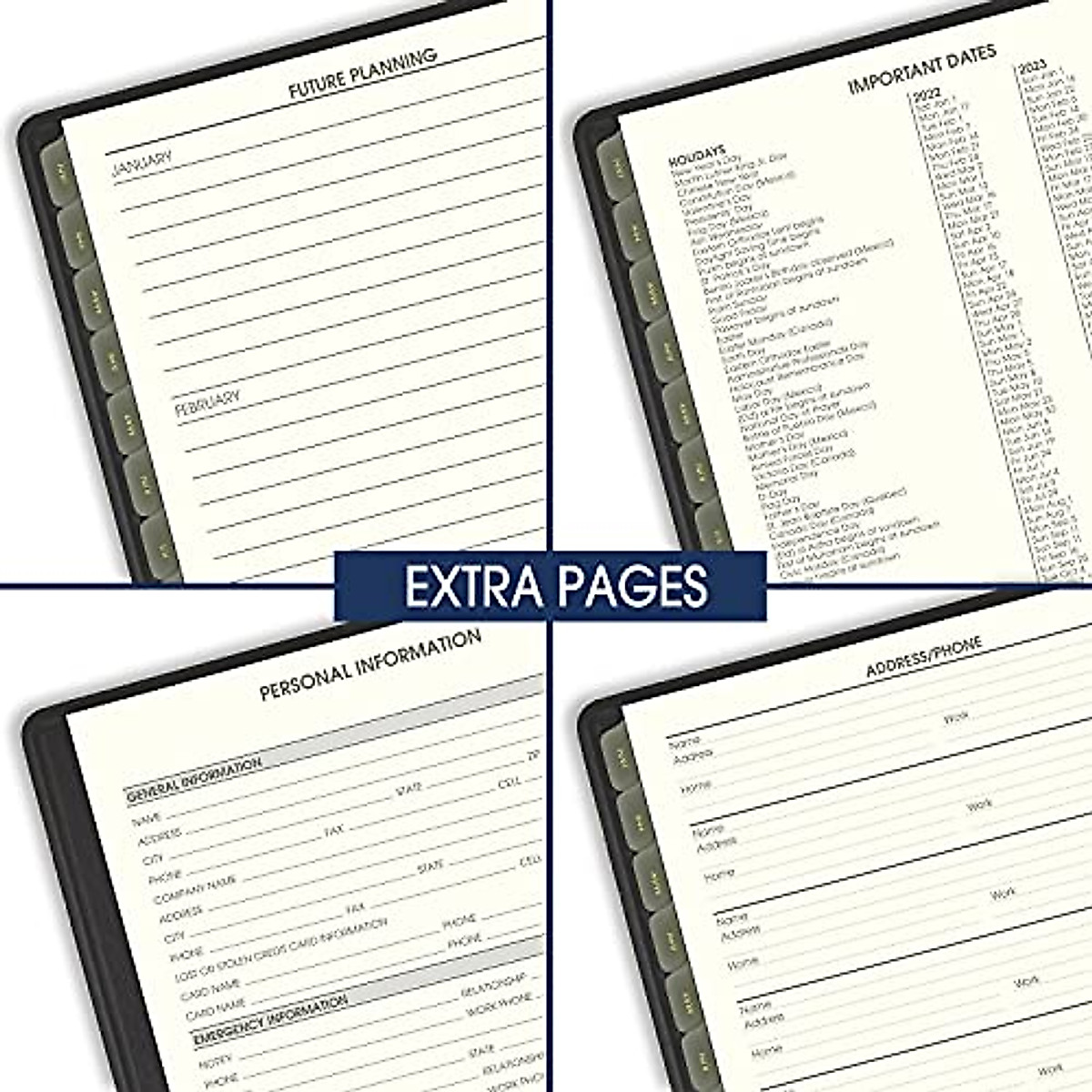 AT-A-GLANCE 2022 Monthly Planner by AT-A-GLANCE, 7" x 8-3/4", Medium, Wirebound, Recycled, Black (70120G05)