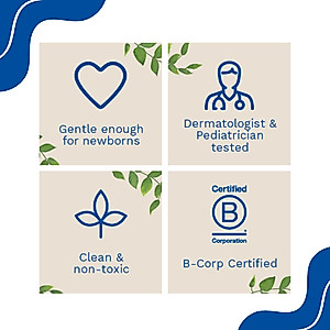 Mustela Baby Bath Time Essentials Gift Set - Natural & Plant-Based Baby Skin Care - 4 Items Set