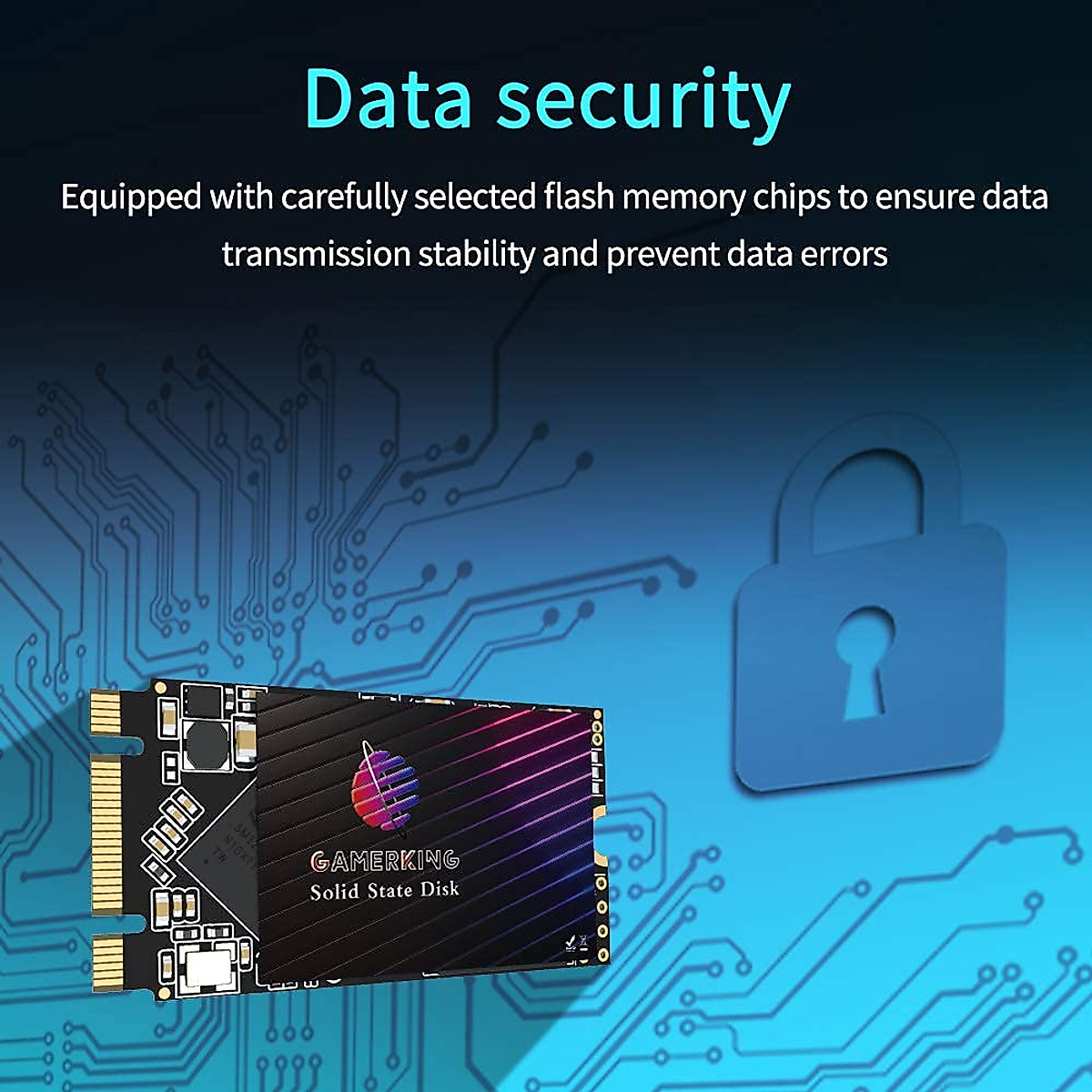 Gamerking SSD M.2 2242 512GB NGFF Internal Solid State Drive High Performance Hard Drive for Desktop Laptop SATA III 6Gb/s M2 SSD 480gb 500gb 512gb (512GB, M.2 2242)